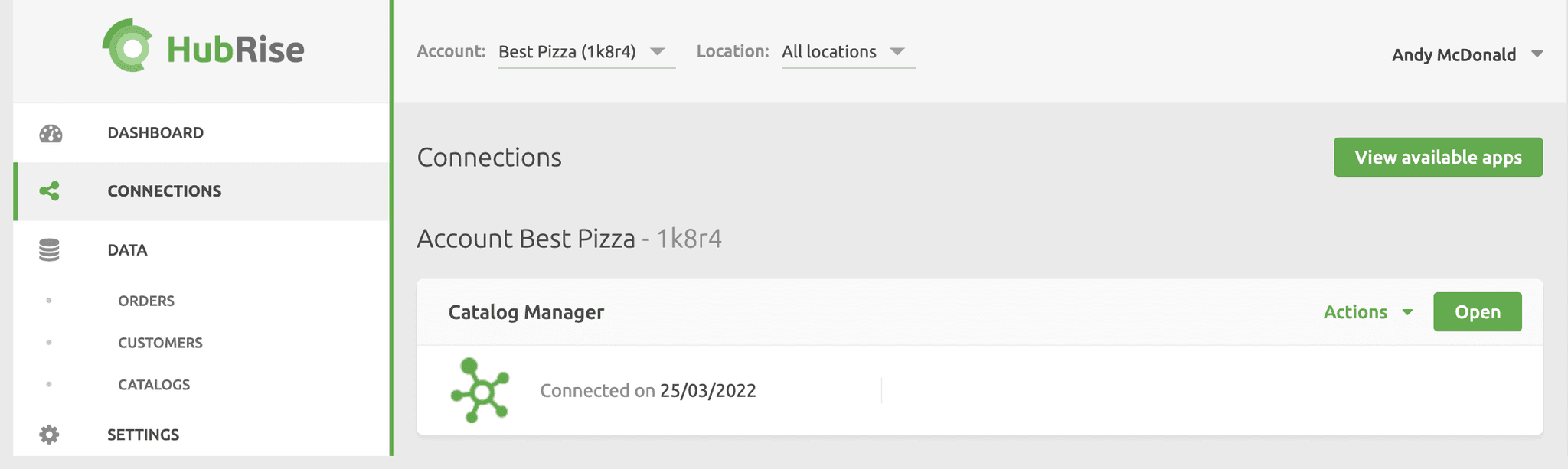 Launch Catalog Manager | Catalog Manager | HubRise